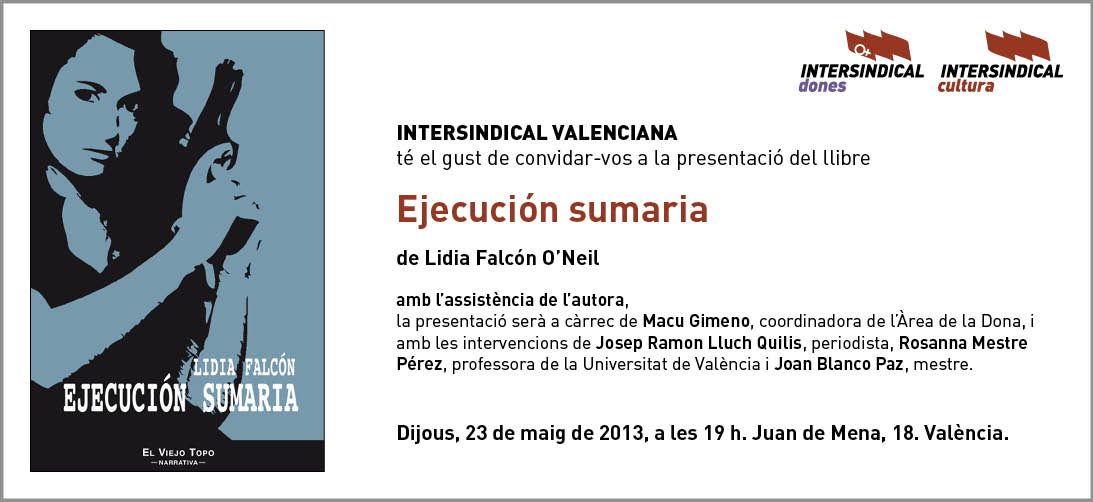 Ejecución sumaria. Presentación de libro | ACVG | Arte contra violencia ...